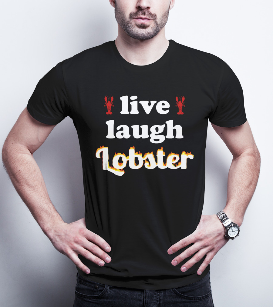 Live Laugh Lobster Snazzy Seagull T-Shirt