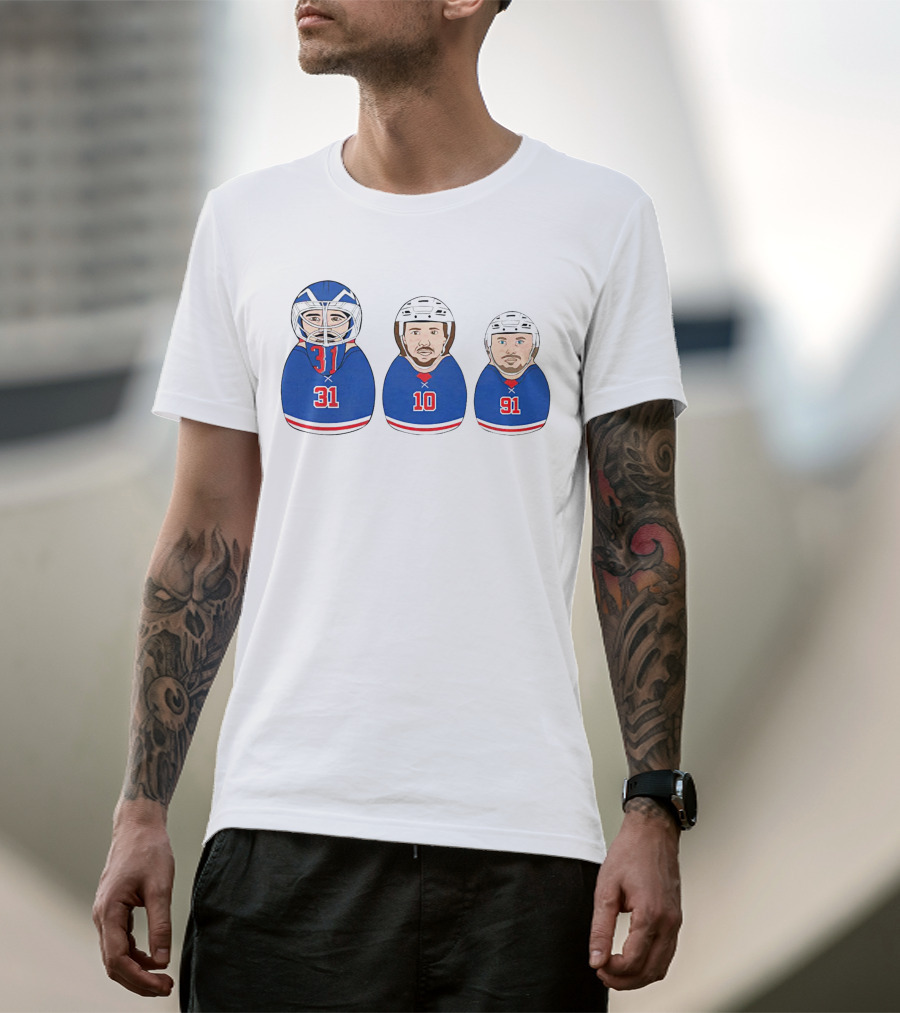 NY Hockey Russian Doll Design 31 10 91 T-Shirt