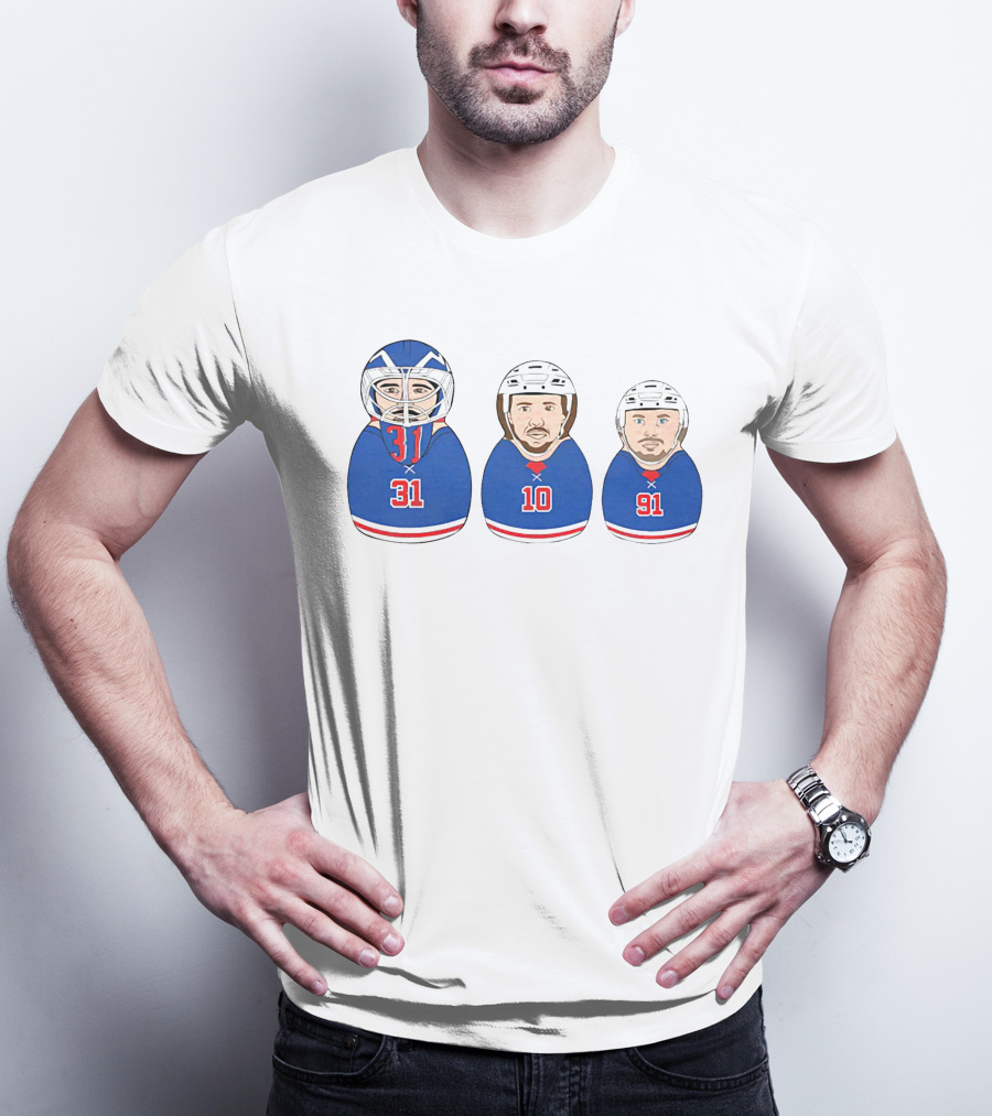 NY Hockey Russian Doll Design 31 10 91 T-Shirt