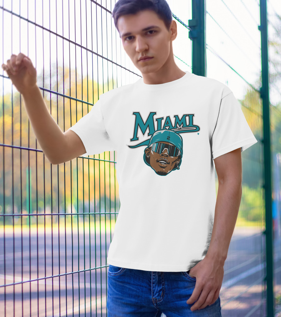 Jazz Chisholm Swag Head Miami Baseball Logo Look T-Shirt