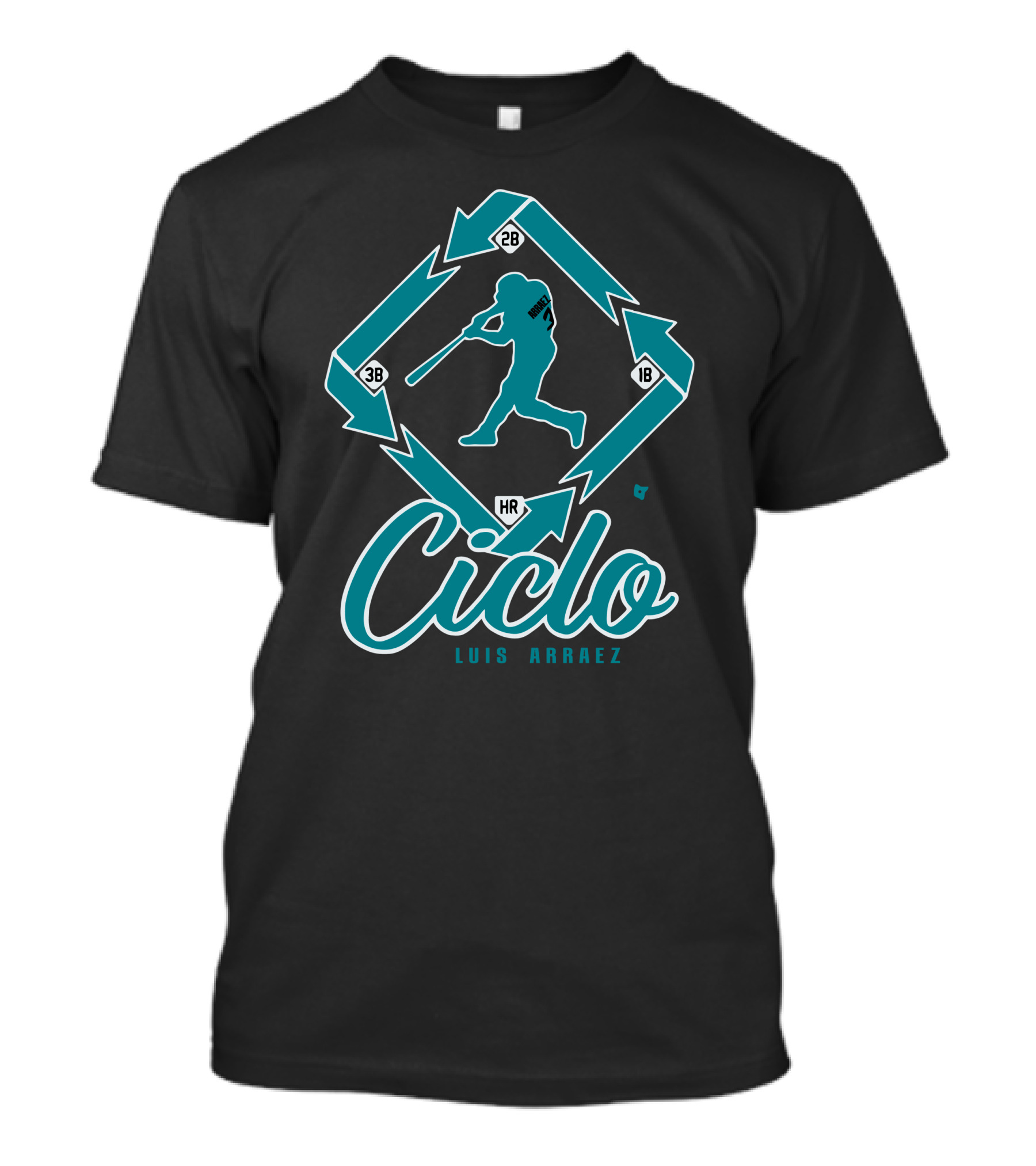 Ciclo Luis Arraez Baseball Diamond Pathway T-Shirt