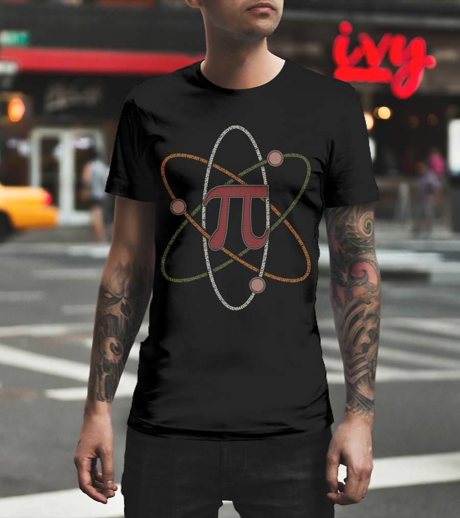 PI Day Atom 3.14 Math Teacher Geek Science Lovers T-Shirt