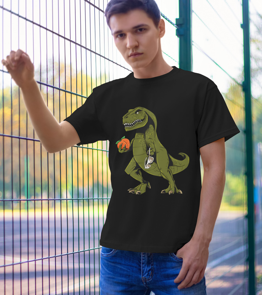 State Of Georgia Dinosaur Holding Peach Funny Sweet Georgia Peach T-Shirt