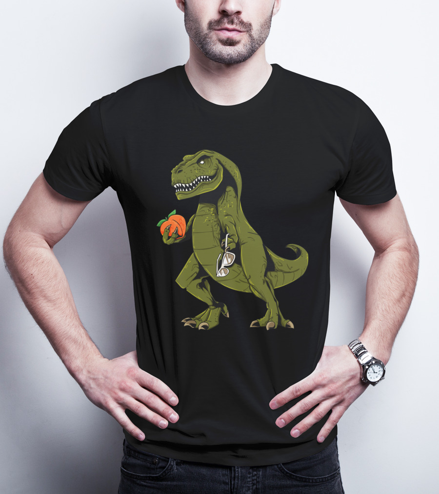 State Of Georgia Dinosaur Holding Peach Funny Sweet Georgia Peach T-Shirt
