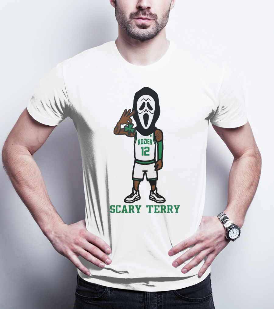 Scary Terry Rozier 12 Basketball Ghost Costume T-Shirt