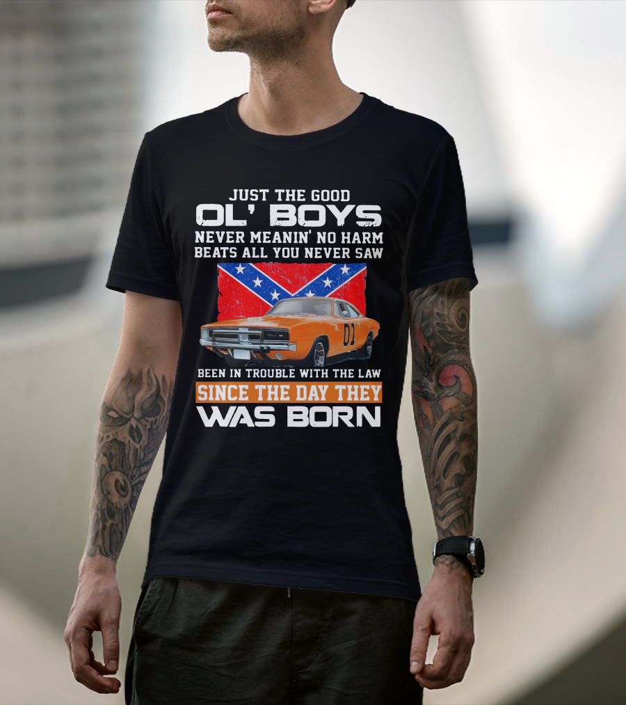 Just The Good Ol' Boys Never Meanin' No Harm Been In Trouble With The Law Since The Day They Was Born T-Shirt