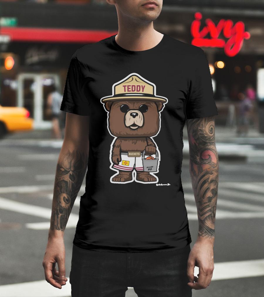Teddy Buckets Allen #0 Satinytee Clothing Store T-Shirt