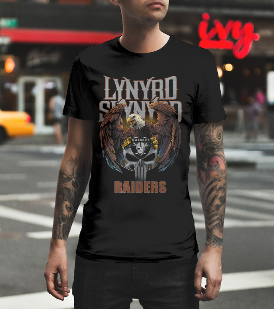 Lynyrd Skynyrd Raiders Eagle Skull T-Shirt