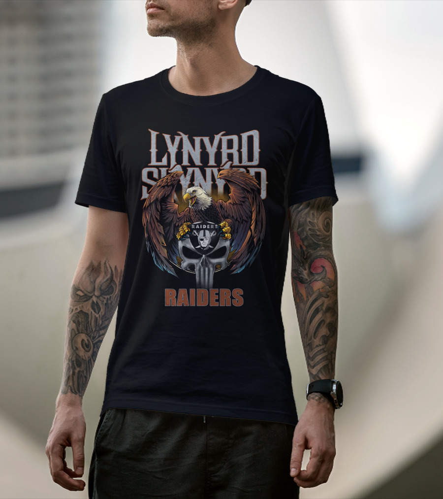 Lynyrd Skynyrd Raiders Eagle Skull T-Shirt