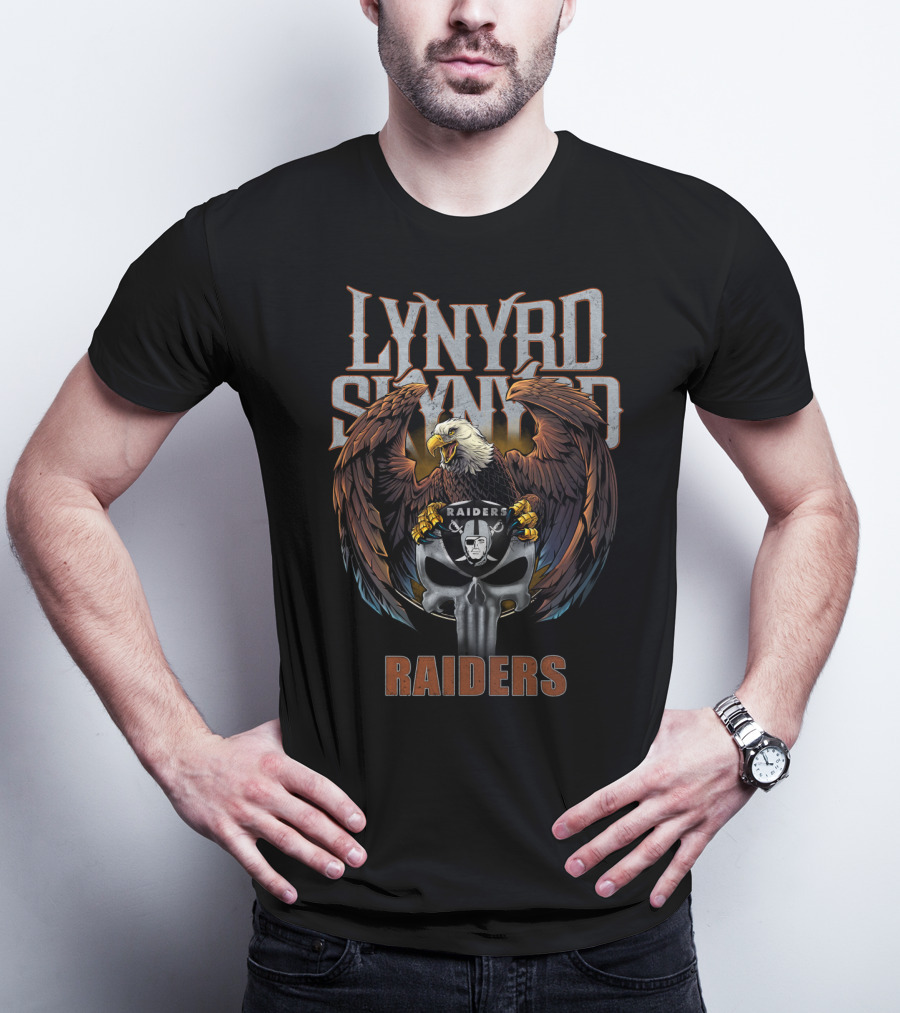 Lynyrd Skynyrd Raiders Eagle Skull T-Shirt