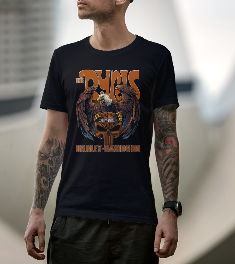 The Byrds Harley Davidson Motorcycles Eagle T-Shirt