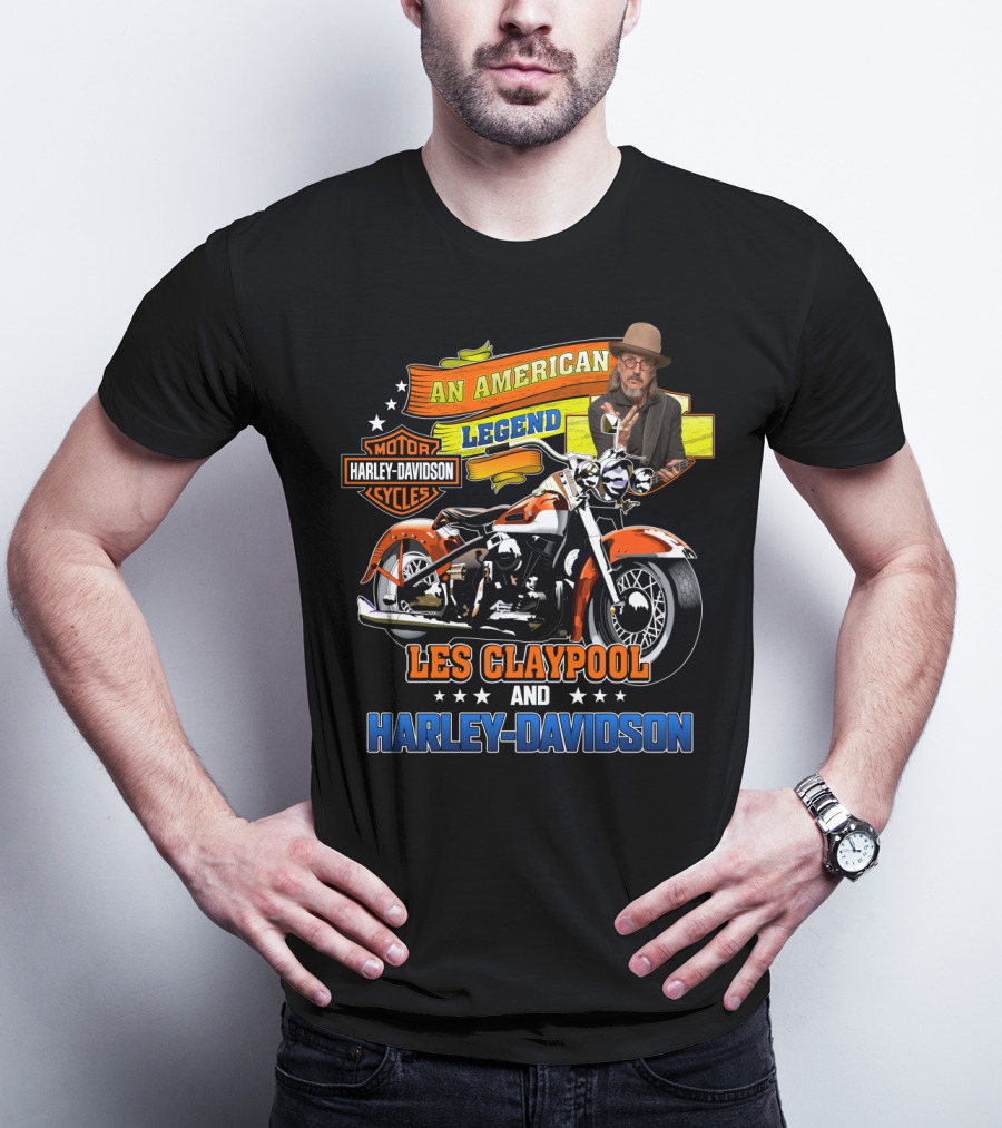 An American Legend Les Claypool And Harley Davidson Cycles T-Shirt