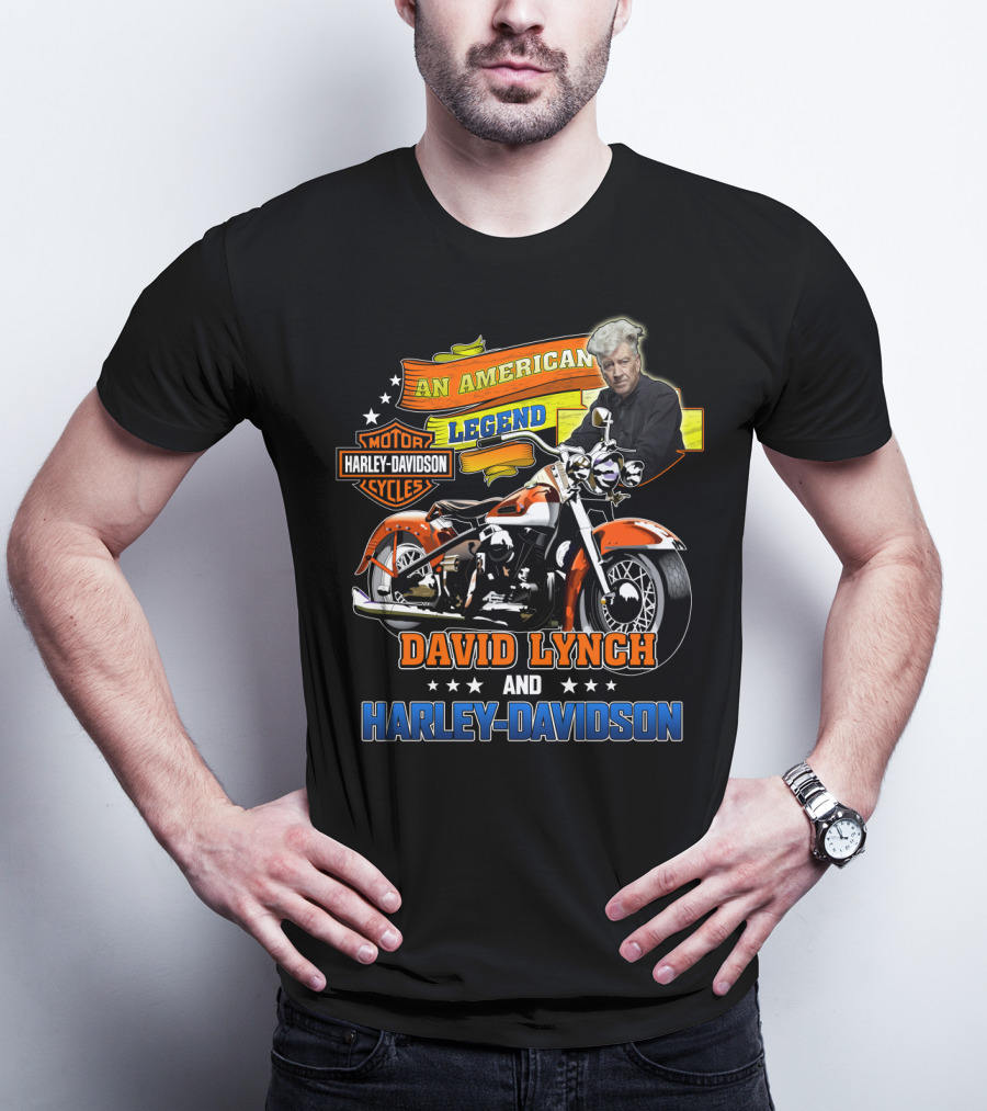 An American Legend David Lynch And Harley Davidson Cycles T-Shirt