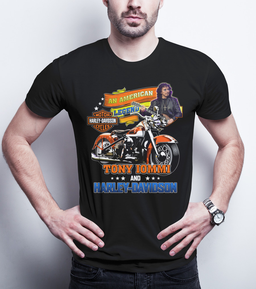 Tony Iommi An American Legend Harley Davidson Motor Cycles T-Shirt
