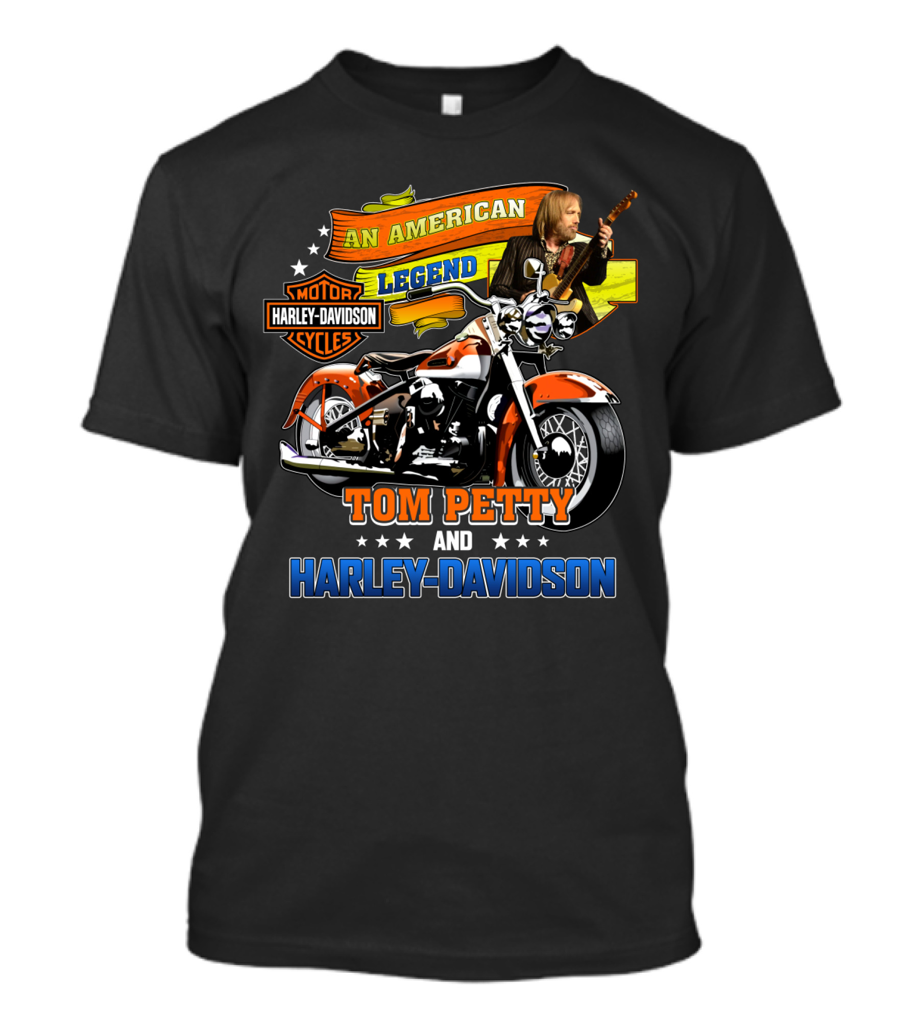Tom Petty An American Legend Harley Davidson Motor Cycles T-Shirt