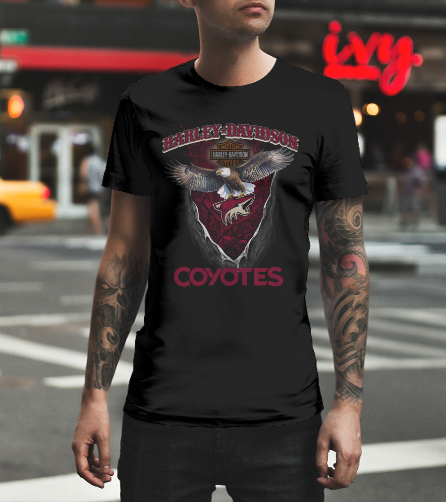 Harley Davidson Motor Cycles Arizona Coyotes T-Shirt