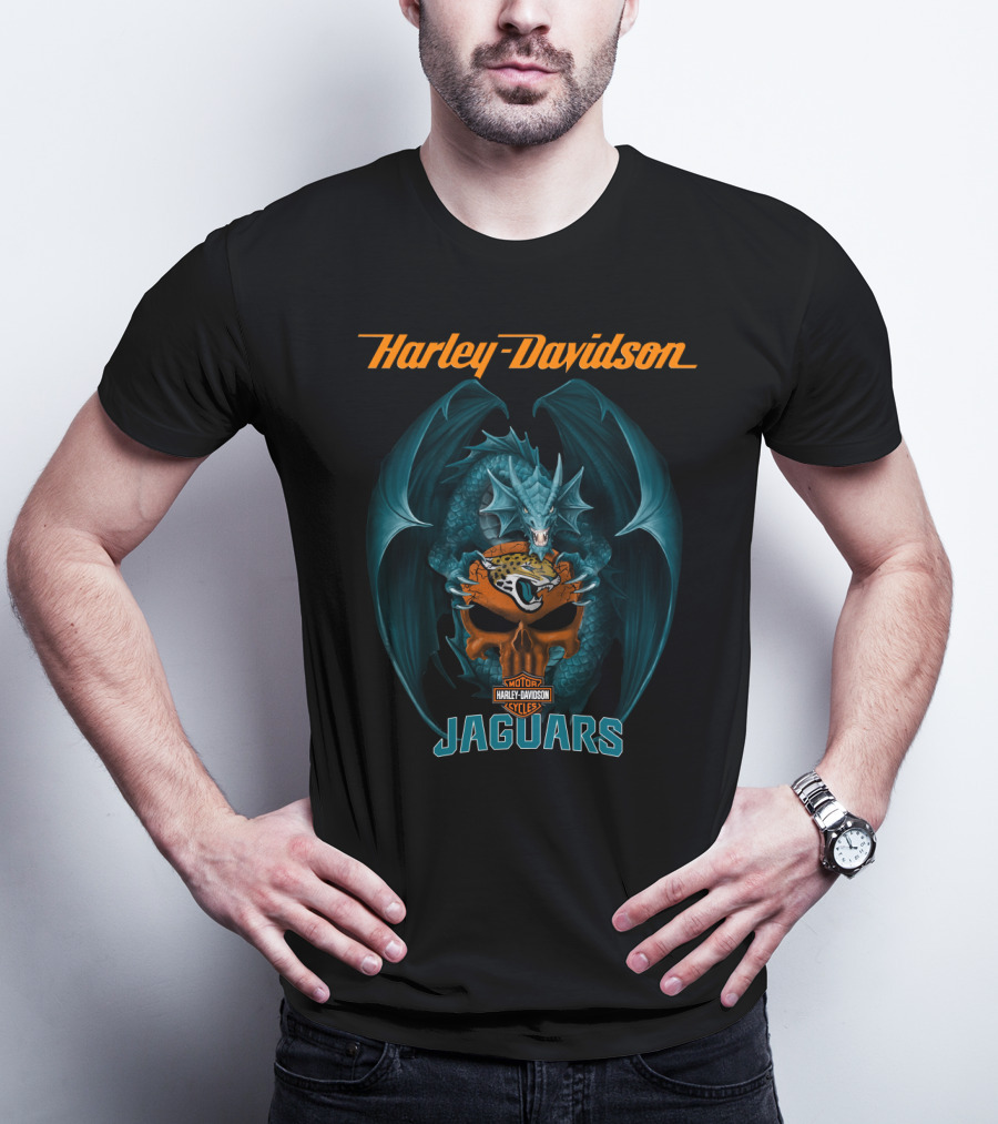 Harley Davidson Motorcycles Dragon Jaguar Jacksonville T-Shirt
