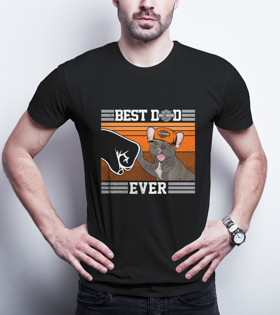 Best Dad Ever Motor Harley Davidson Cycles T-Shirt