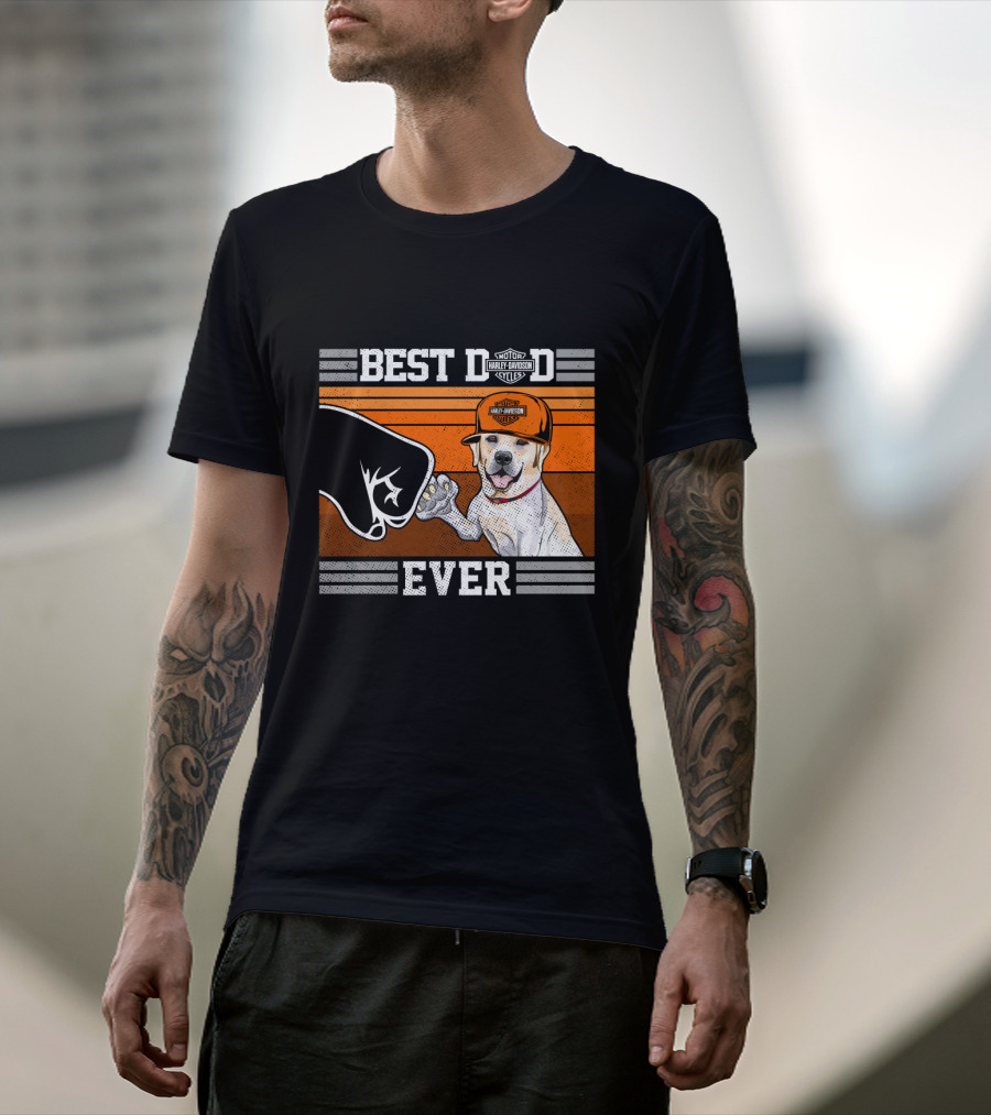 Best Dog Ever Labrador Retriever Harley Davidson Style T-Shirt