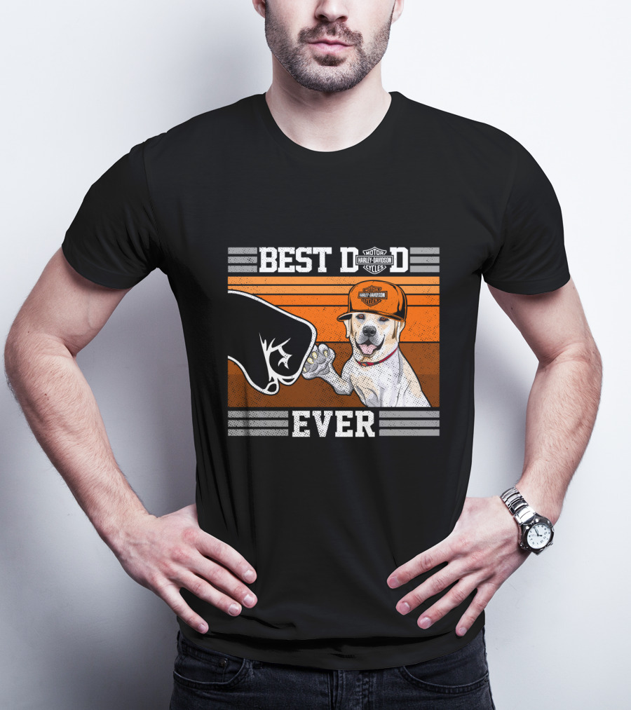 Best Dog Ever Labrador Retriever Harley Davidson Style T-Shirt