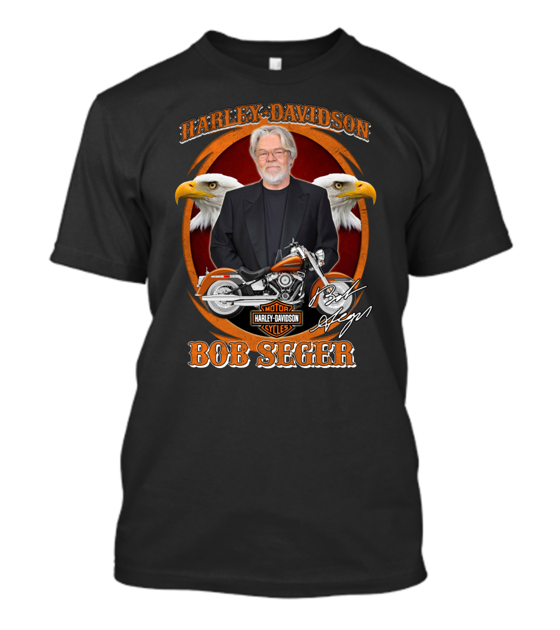 Harley Davidson Motor Cycles Bob Seger Eagle T-Shirt