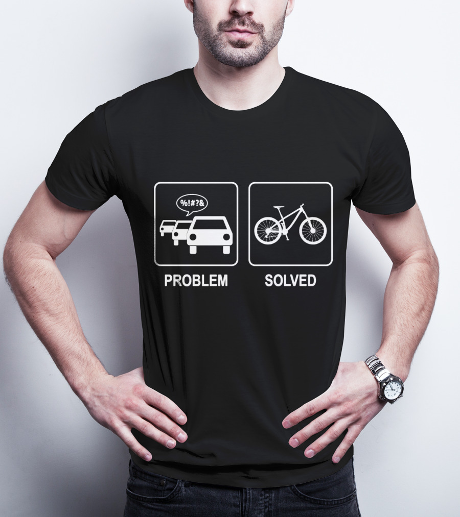 Problem Solved Bicycle Traffic Solution T-Shirt