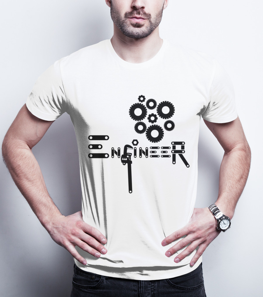 Engineer Gear Wrench Mechanism T-Shirt