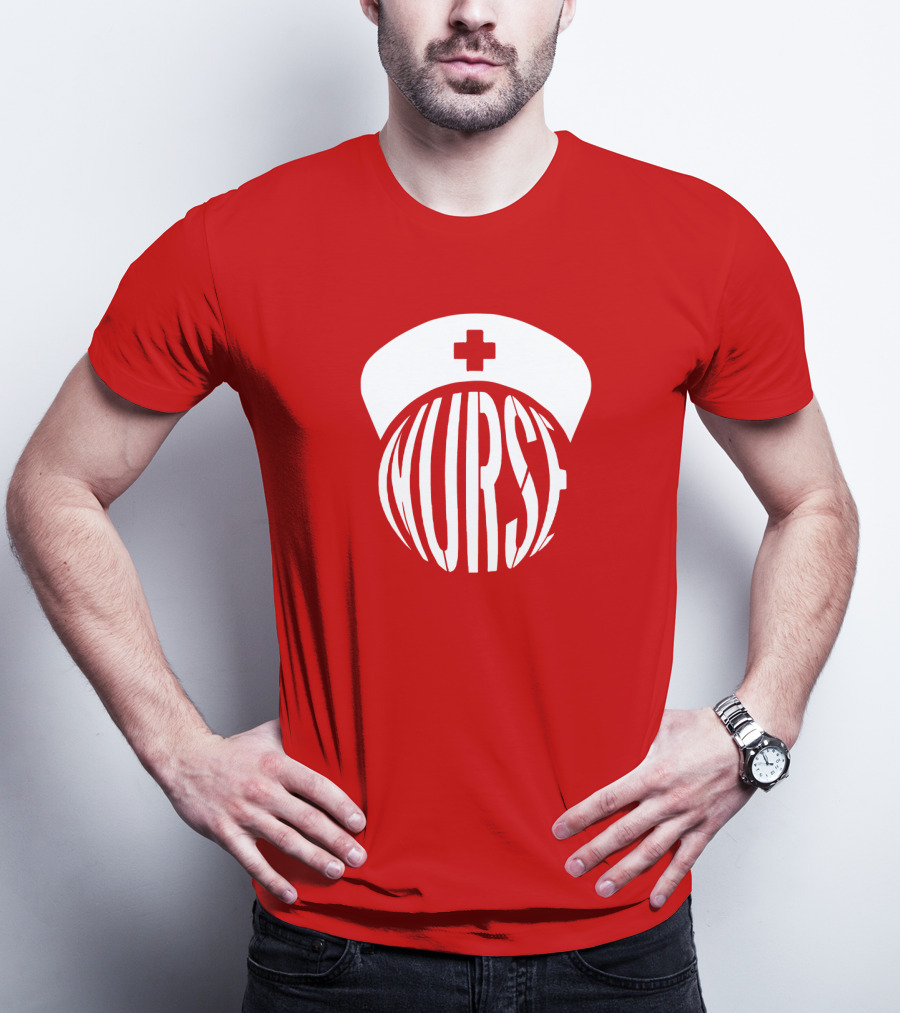 Nurse Hat With Text T-Shirt