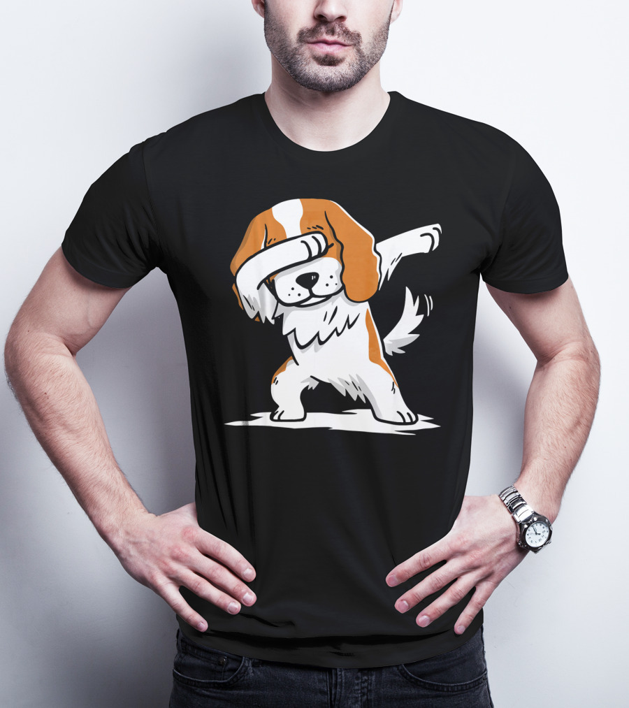 Cavalier King Charles Spaniel Dabbing Dance Pose T-Shirt