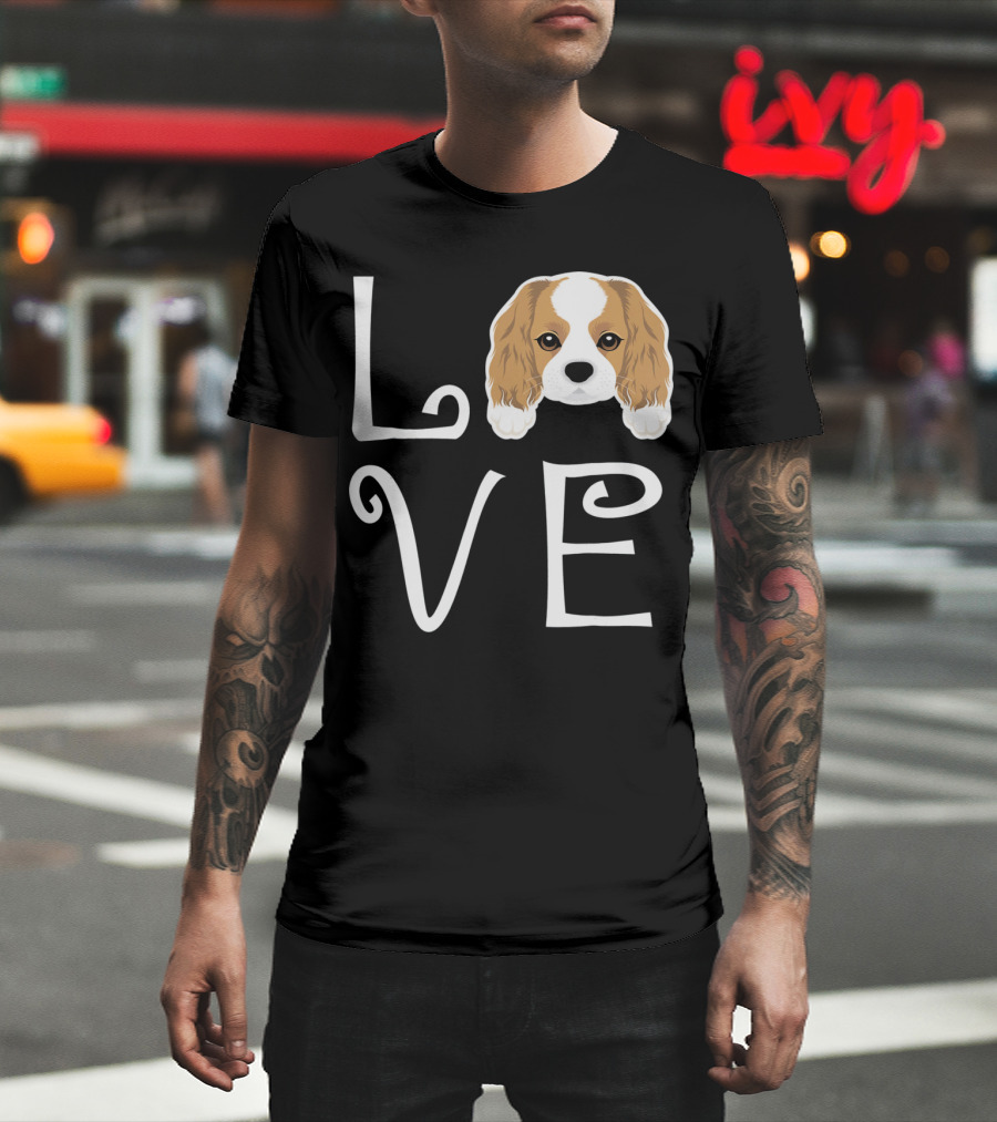 Cavalier King Charles Spaniel Love Puppy Dog Owner T-Shirt