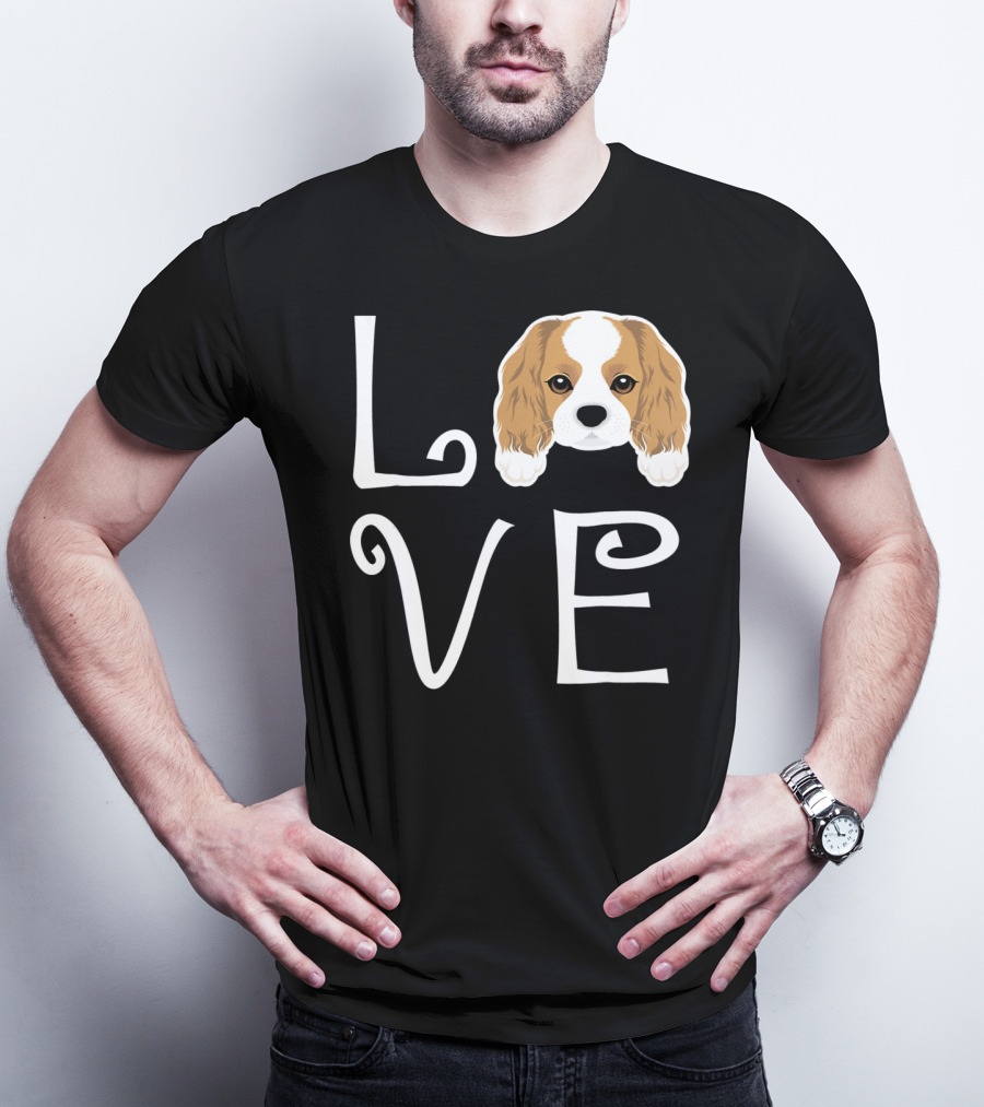 Cavalier King Charles Spaniel Love Puppy Dog Owner T-Shirt