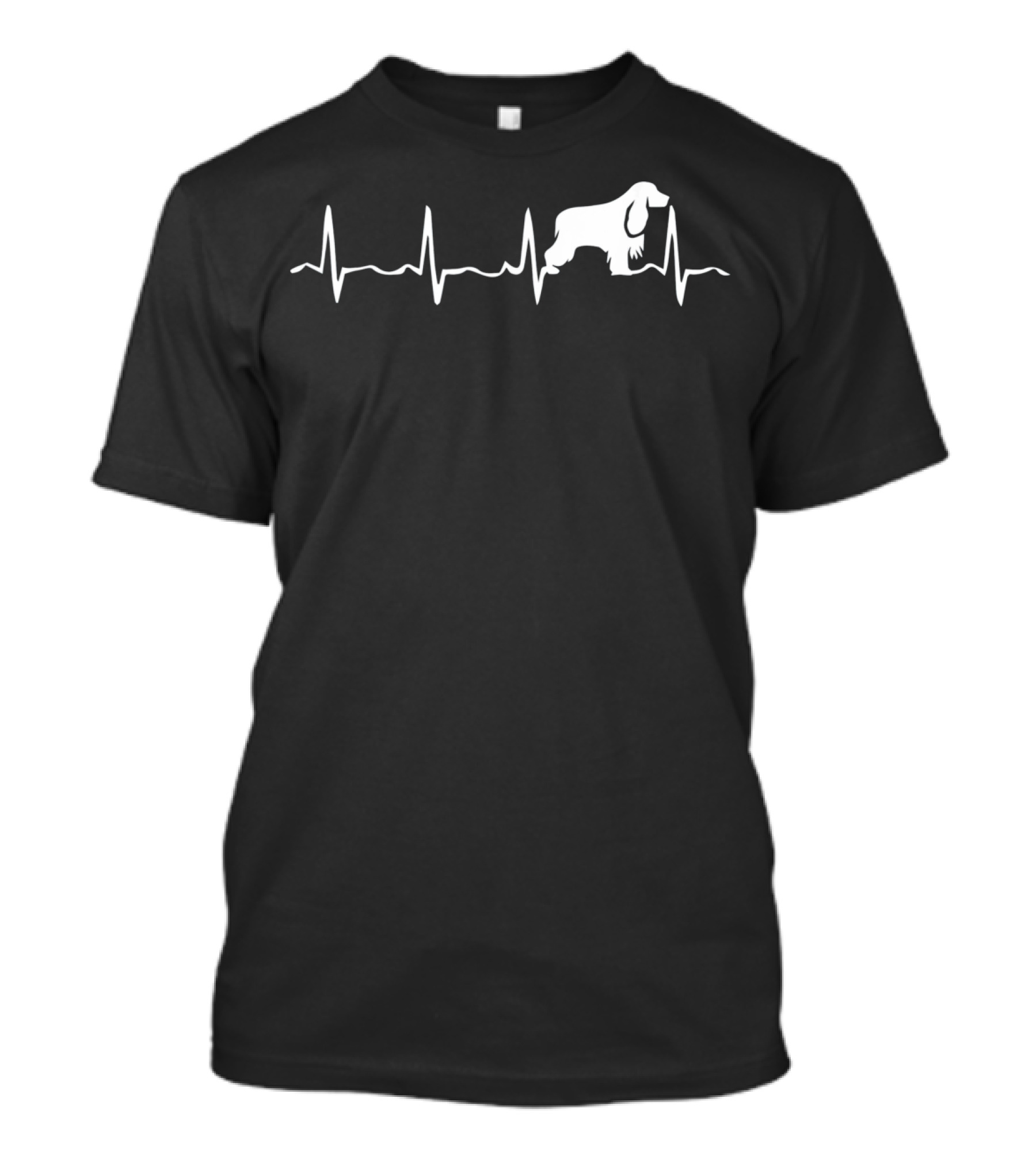 Cocker Spaniel Heartbeat Cocker Spaniel Dog Outline T-Shirt