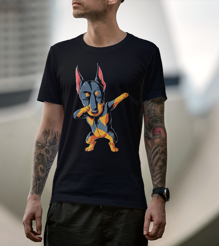 Kids Doberman Pinscher Dabbing Boys Dab T-Shirt