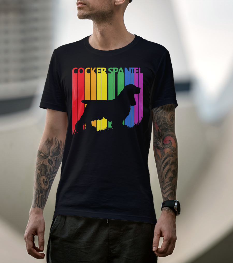 Cocker Spaniel Rainbow T-Shirt