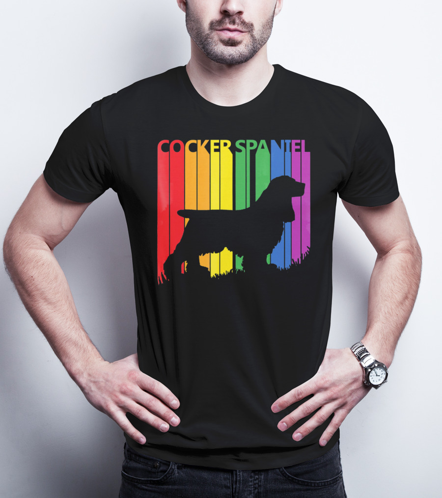 Cocker Spaniel Rainbow T-Shirt