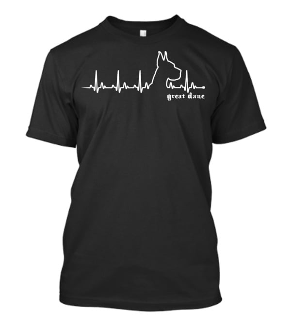 Great Dane Heartbeat Line T-Shirt