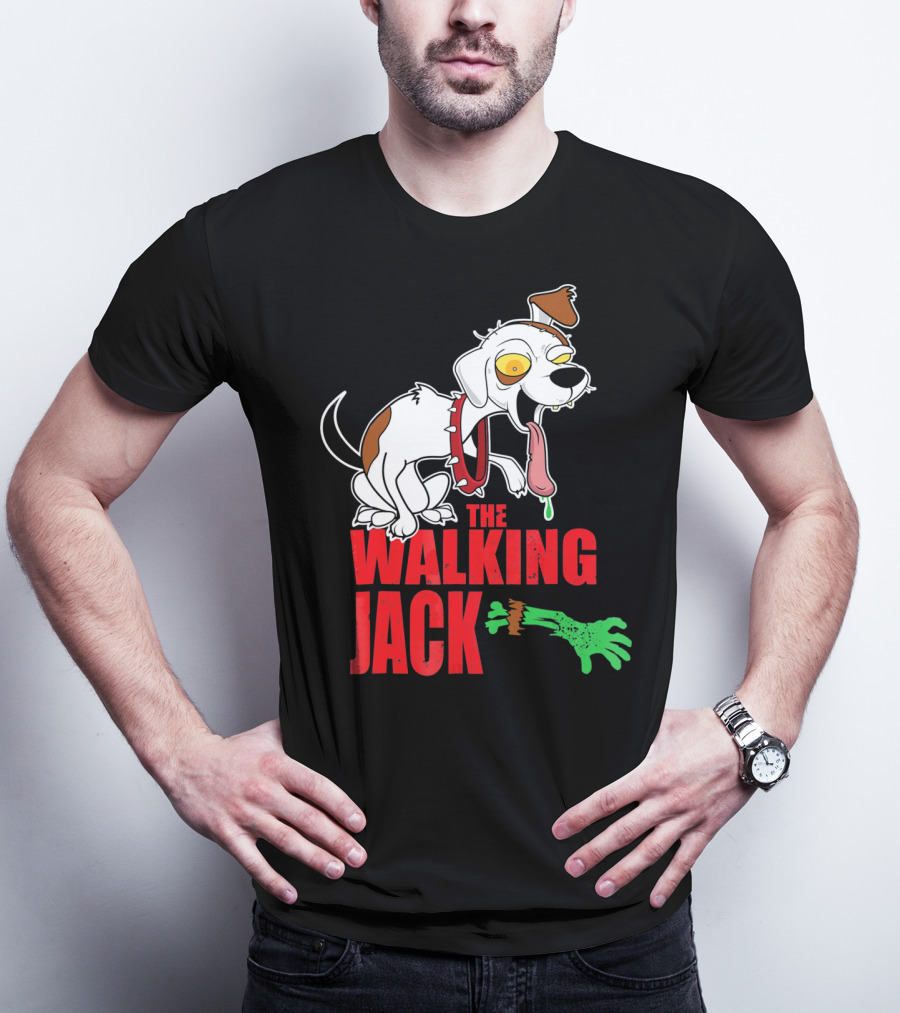 The Walking Jack Russell Terrier Zombie Hall T-Shirt