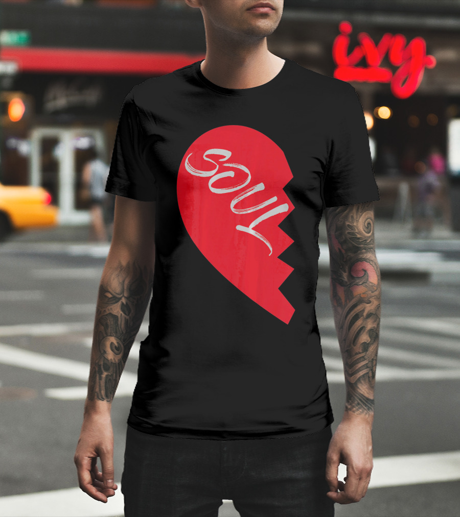 Couple Half Heart Soulmate Valentines Soul T-Shirt