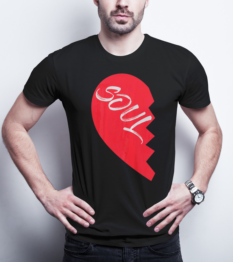 Couple Half Heart Soulmate Valentines Soul T-Shirt