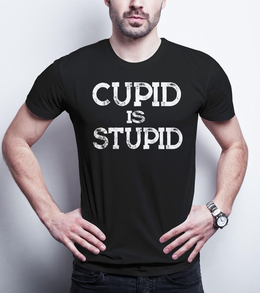 Cupid Is Stupid Aunti Valentines T-Shirt
