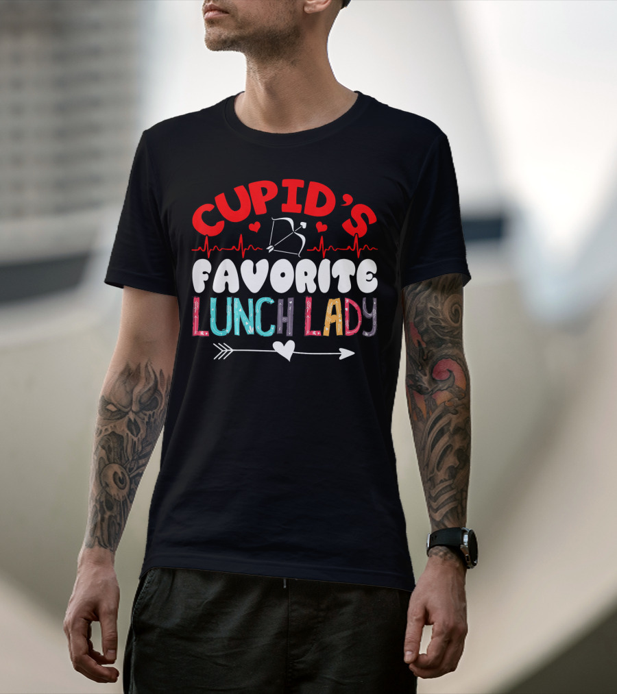Cupid's Favorite Lunch Lady Valentine T-Shirt