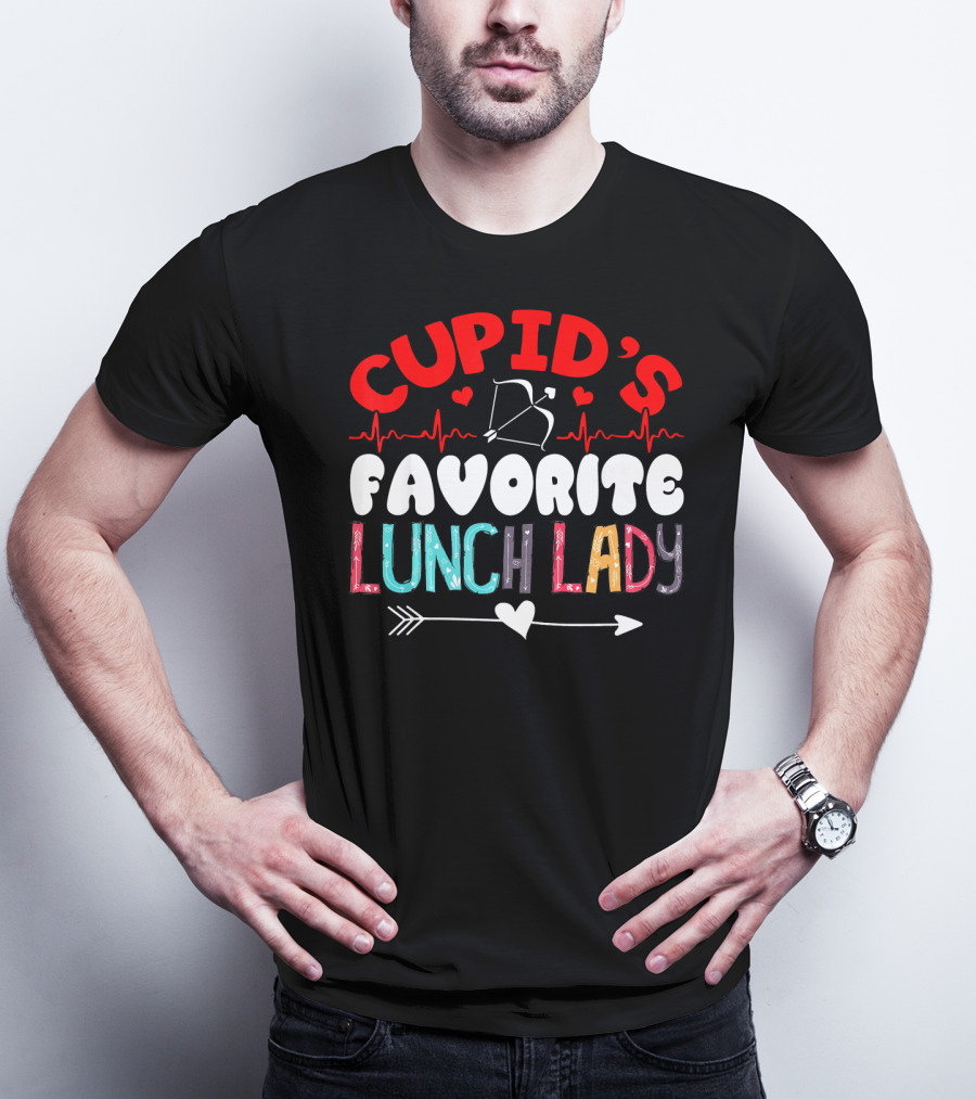 Cupid's Favorite Lunch Lady Valentine T-Shirt