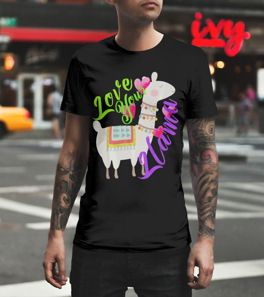 Love Your Llama Cute T-Shirt