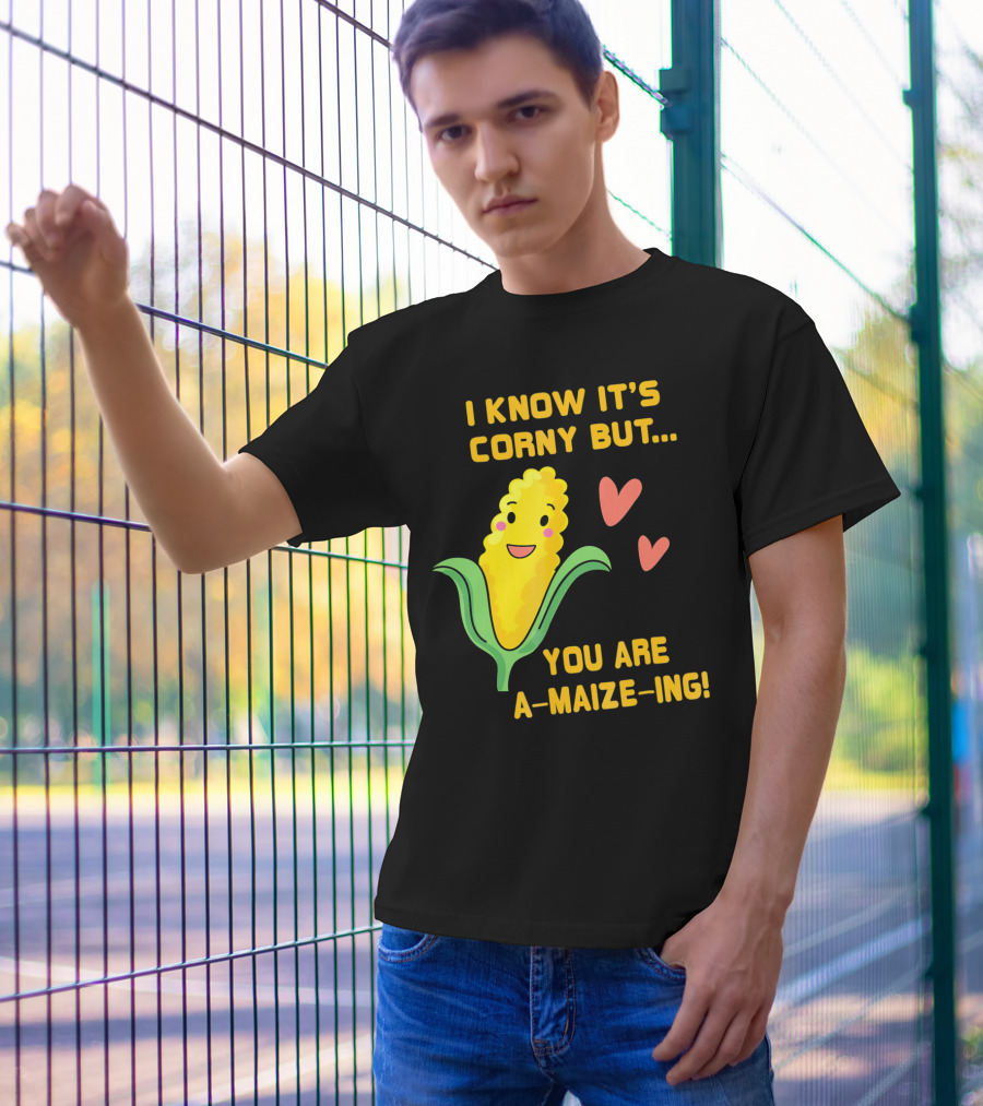 Corny Valentine's Day Funny You Are A-Maize-Ing Hearts T-Shirt