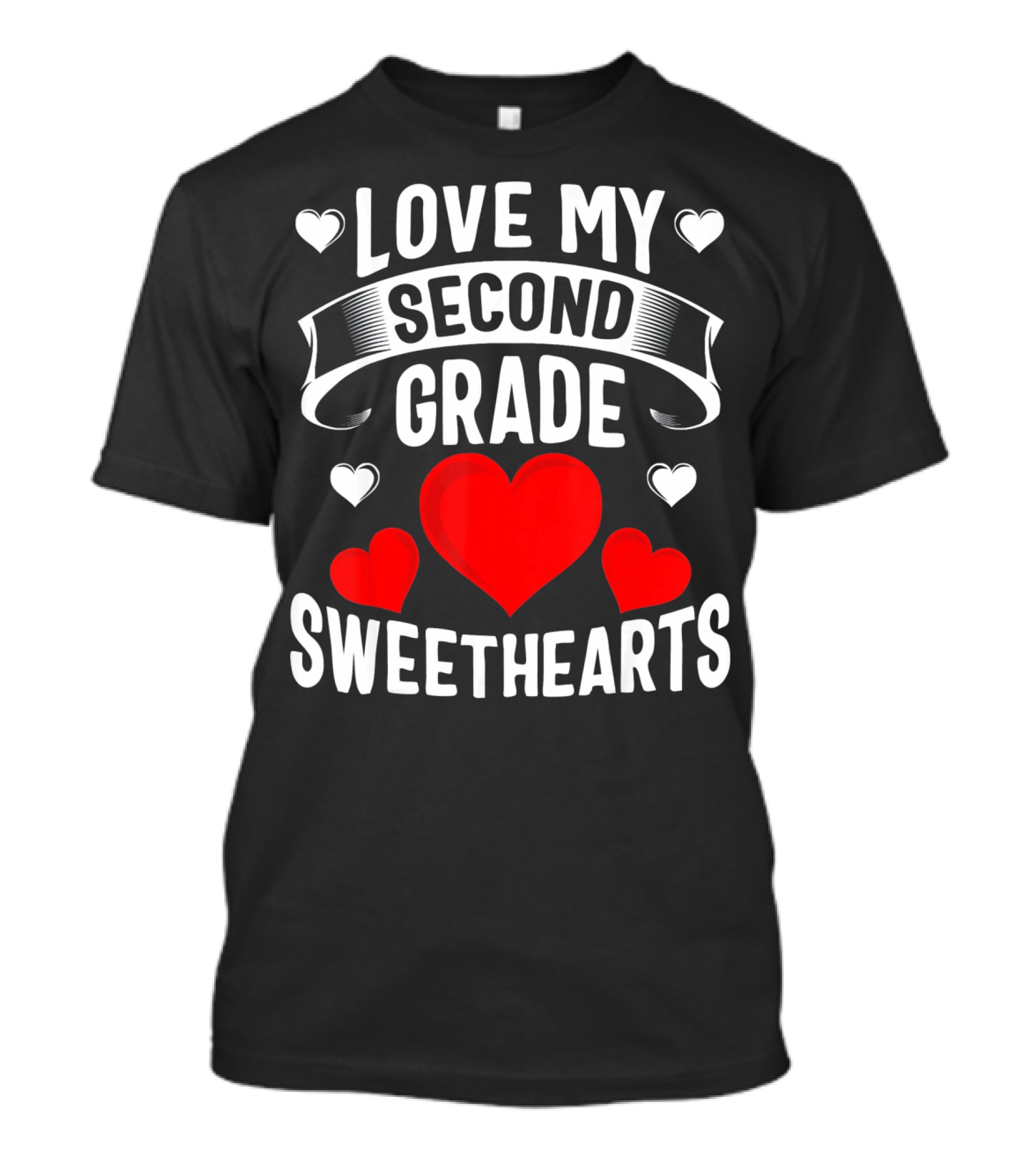 Love My Second Grade Sweethearts Hearts T-Shirt