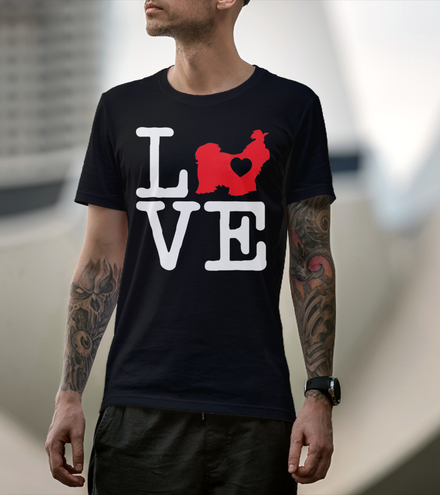 LOVE Shih Tzu Valentine's Day Rottie T-Shirt