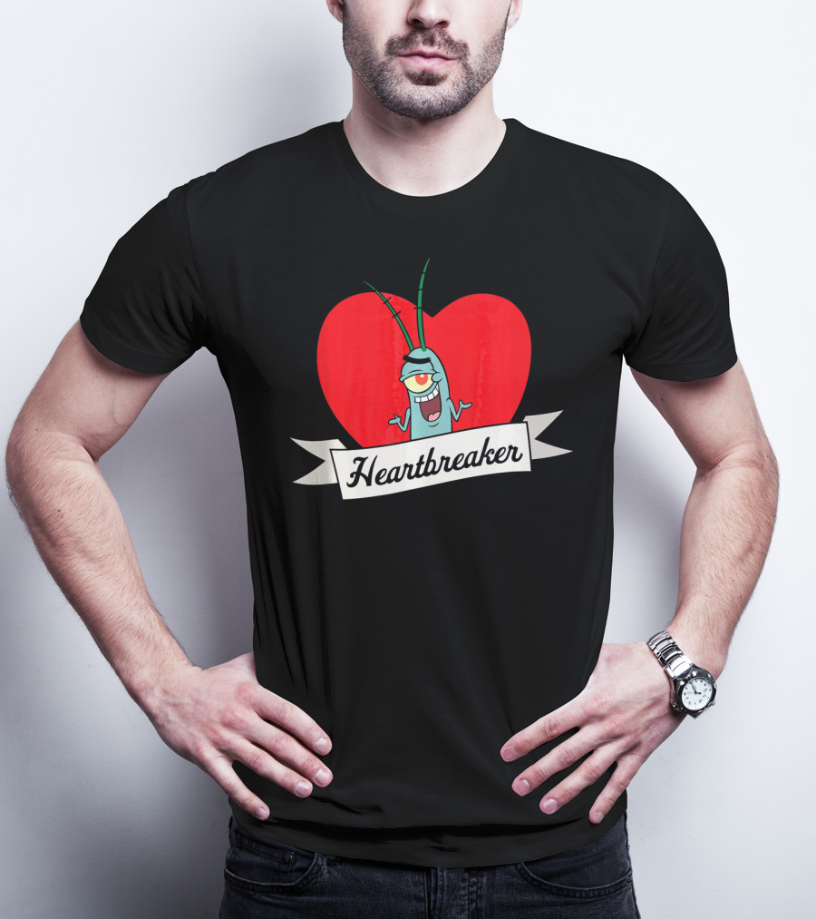 Spongebob Squarepants Plankton Heartbreaker Valentine T-Shirt