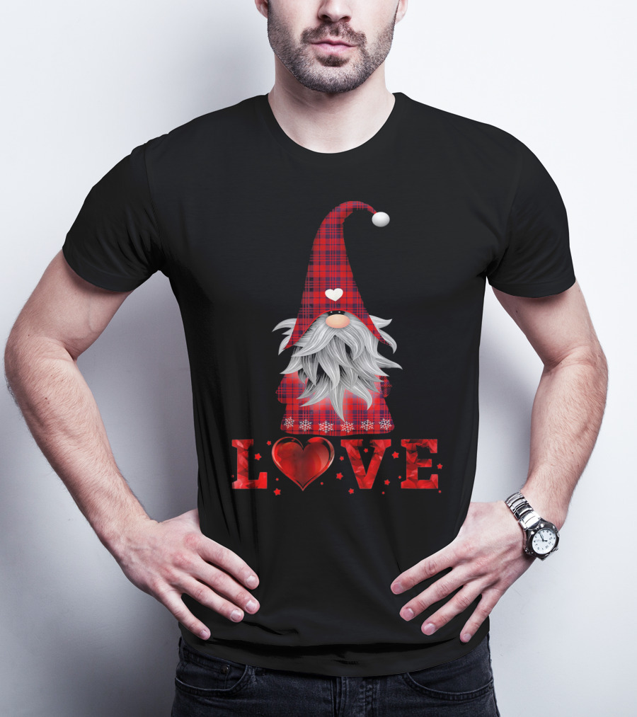 Love Tomte Valentines Day Gnome Nisse T-Shirt