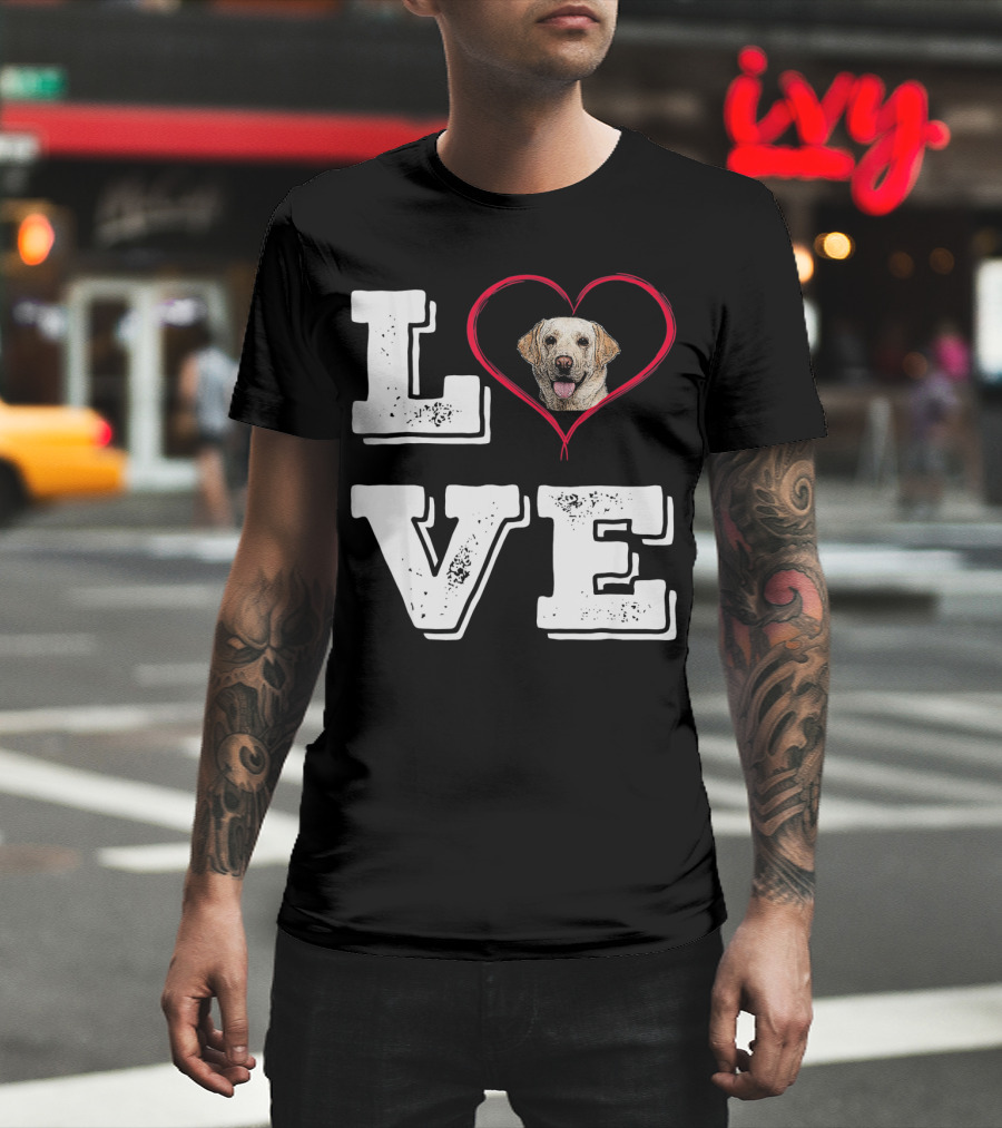 Labrador Retriever Love Heart T-Shirt