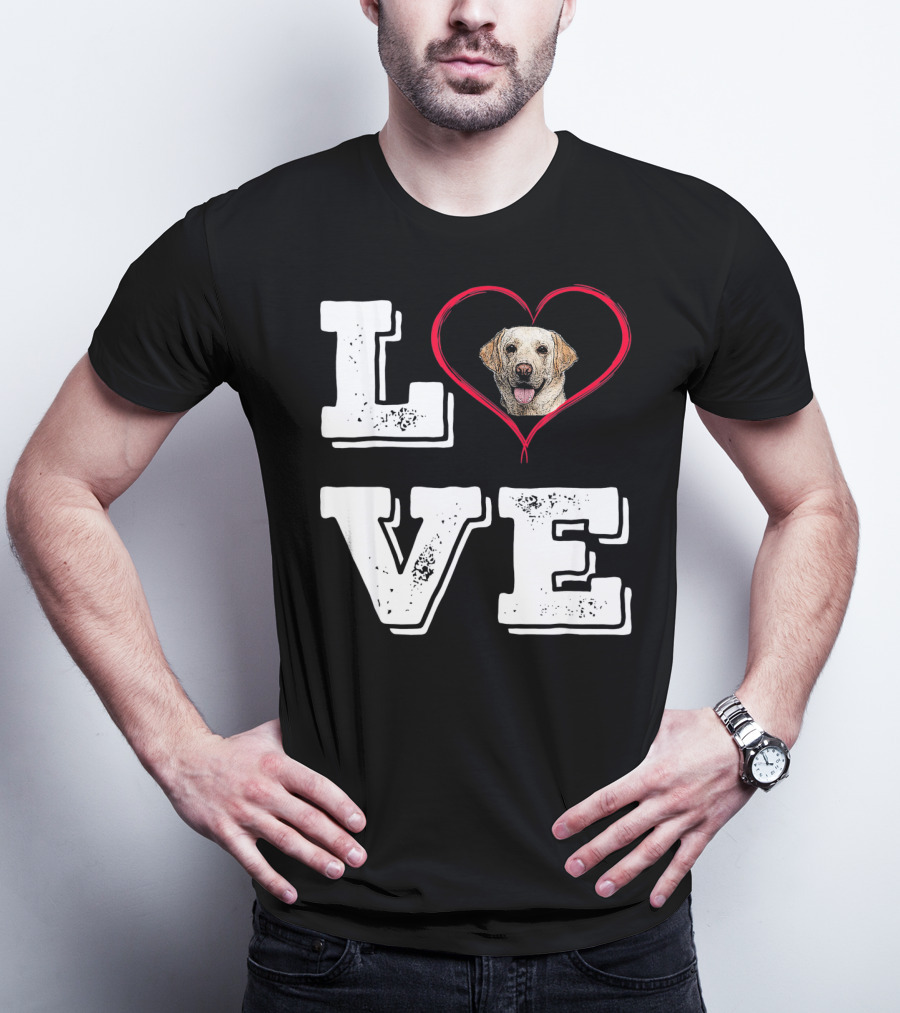 Labrador Retriever Love Heart T-Shirt